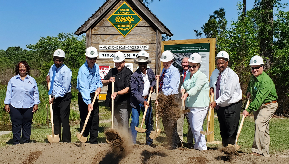Rhodes Pond Dam and Spillway Groundbreaking Ceremony | McGill Associates