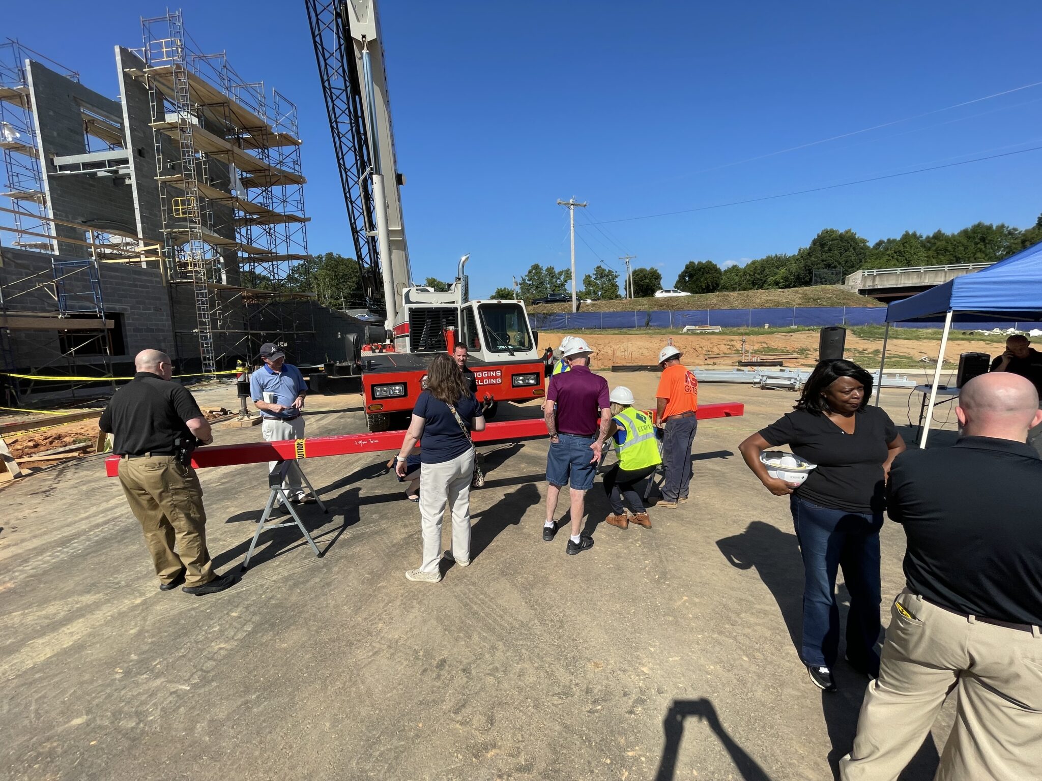 McGill Attends Beam Signing Event at Statesville Fire Station 1