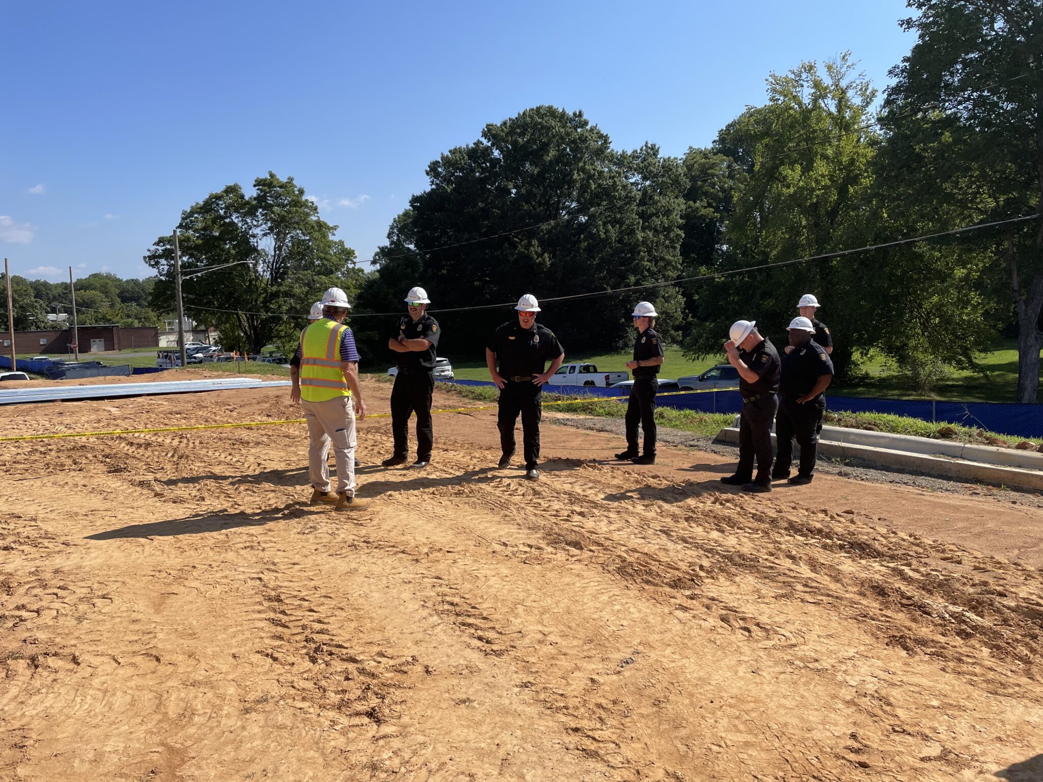 McGill Attends Beam Signing Event at Statesville Fire Station 1